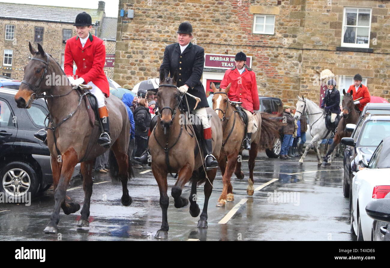 YORKSHIRE,UK THE MASHAM BOXING DAY HUNT CREDIT IAN FAIRBROTHER/ALAMY ...
