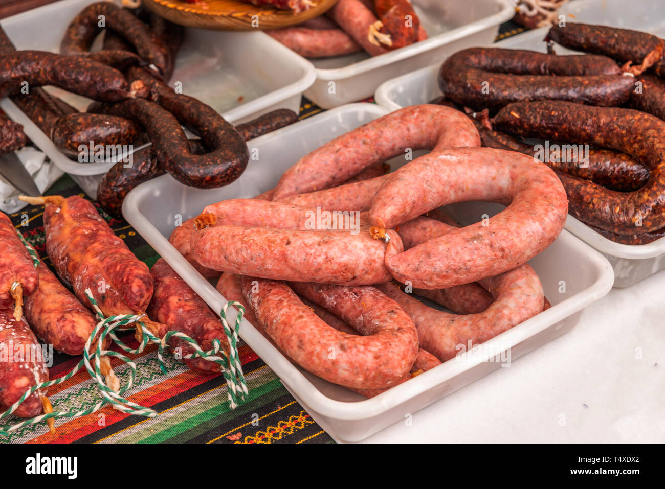 Chorizo longaniza sausages spanish hi-res stock photography and images ...