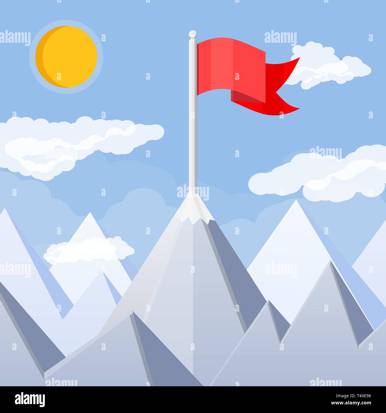 Sun rise flag Stock Vector Images - Alamy