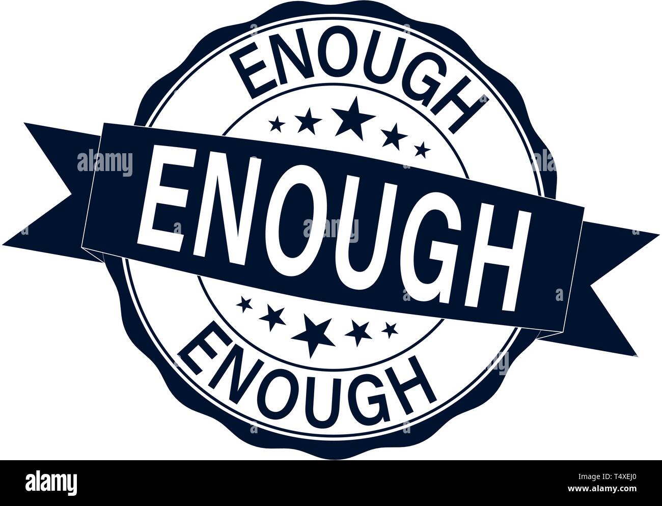 enough grunge rubber stamp vector illustration isolated Stock Vector ...