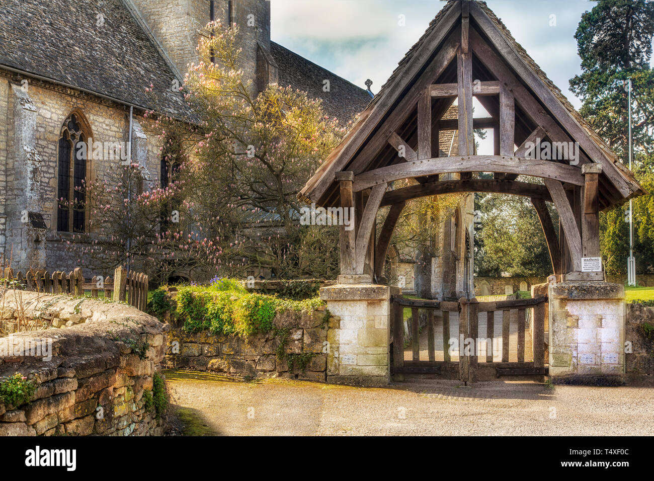 St. Giles Church in the village of Bredon, Worcestershire. England ...