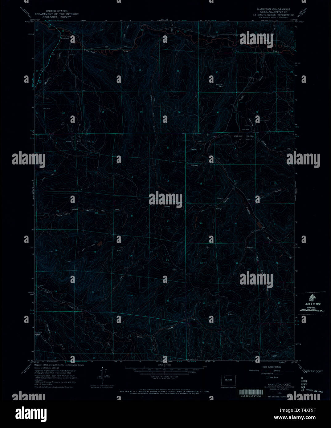 Hamilton colorado map hi-res stock photography and images - Alamy