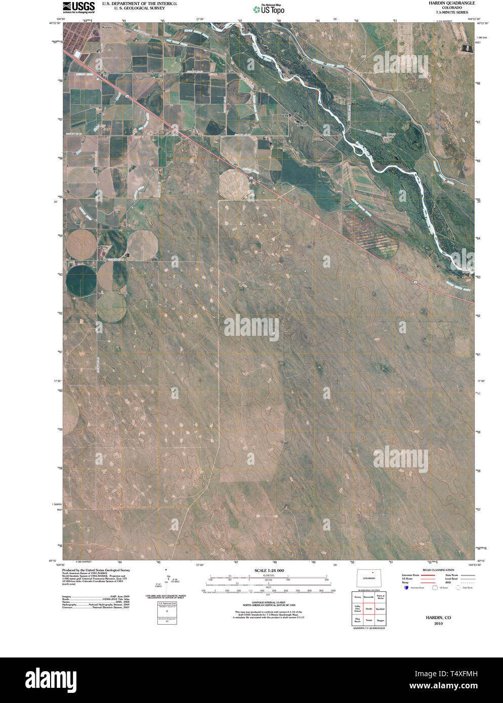 Hardin map hi-res stock photography and images - Alamy