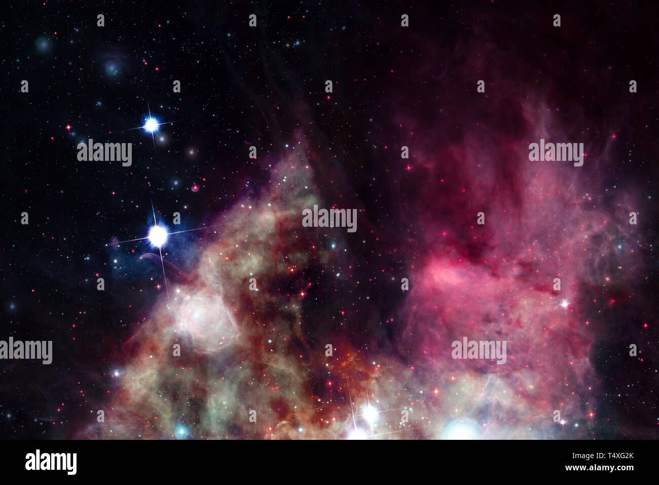 Beautiful space background. Cosmoc art. Elements of this image ...