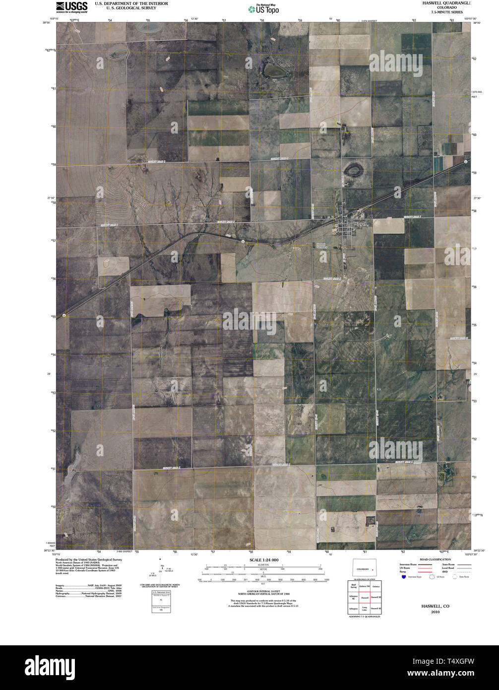 Haswell colorado map hi-res stock photography and images - Alamy