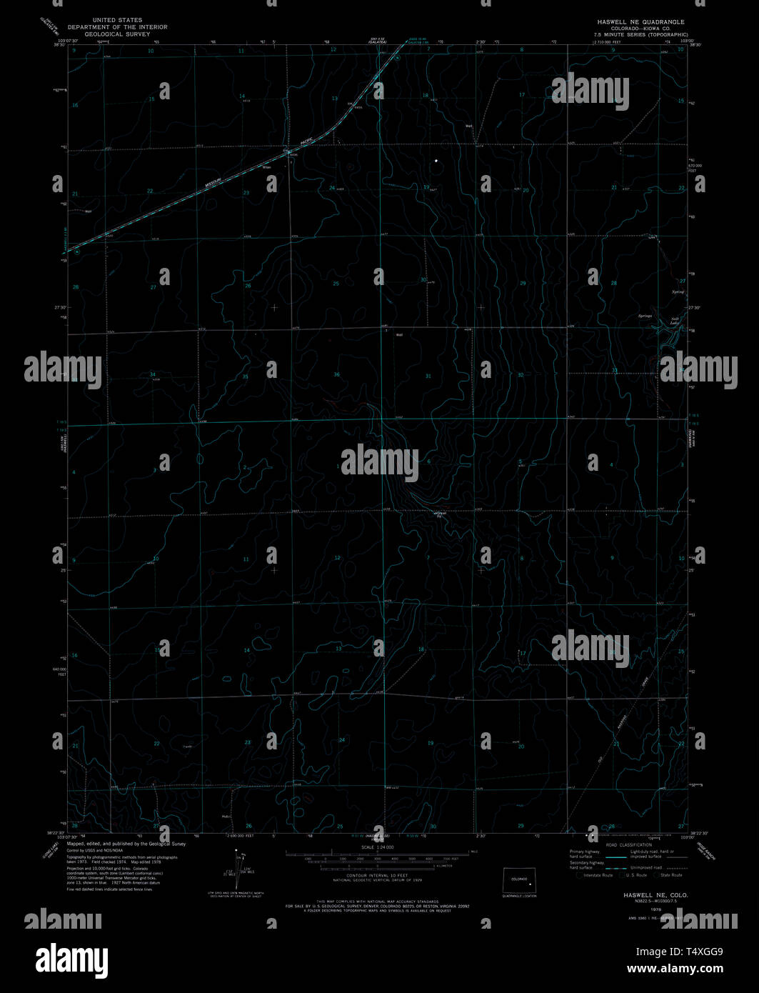 Haswell colorado map hi-res stock photography and images - Alamy