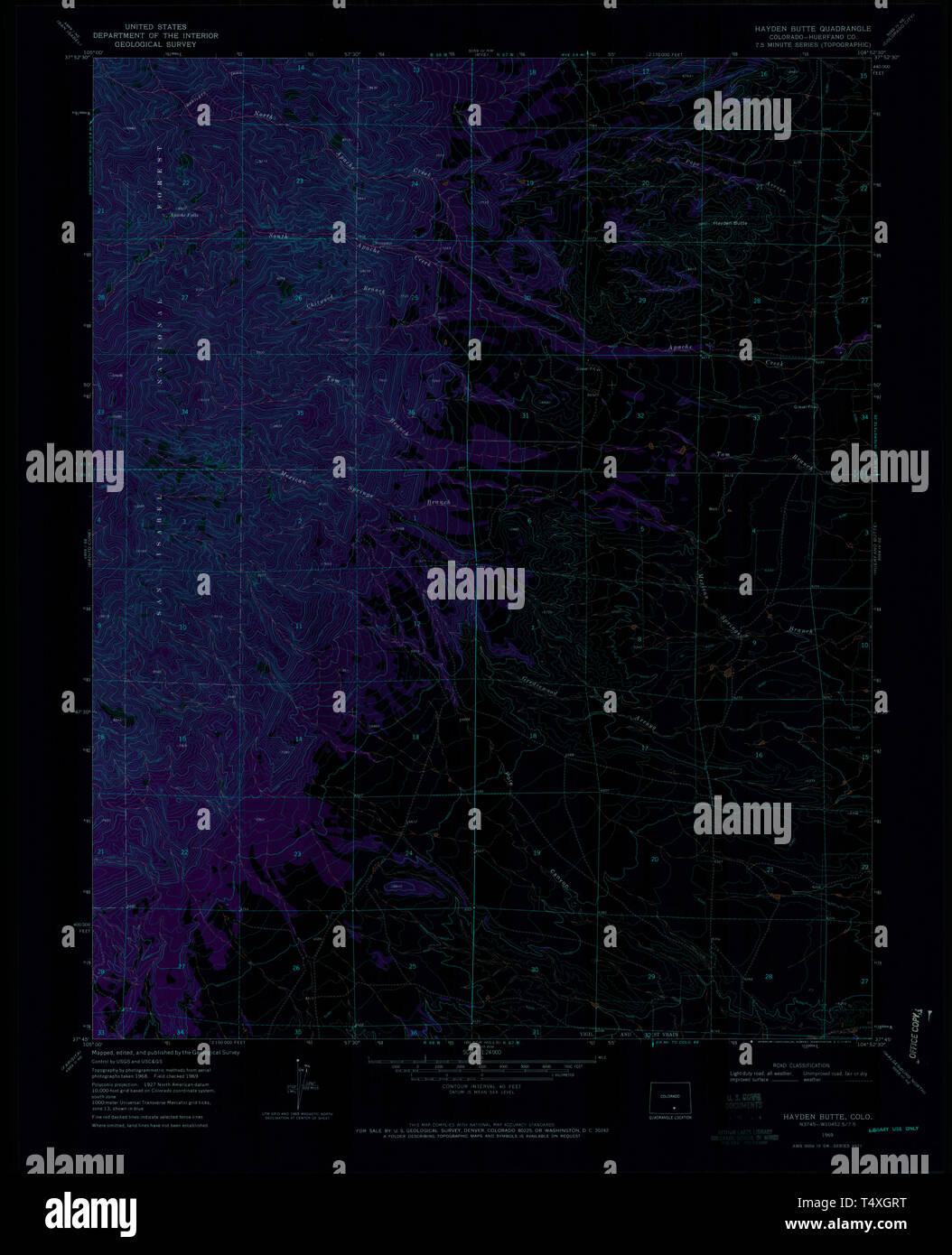 Hayden colorado map hi-res stock photography and images - Alamy