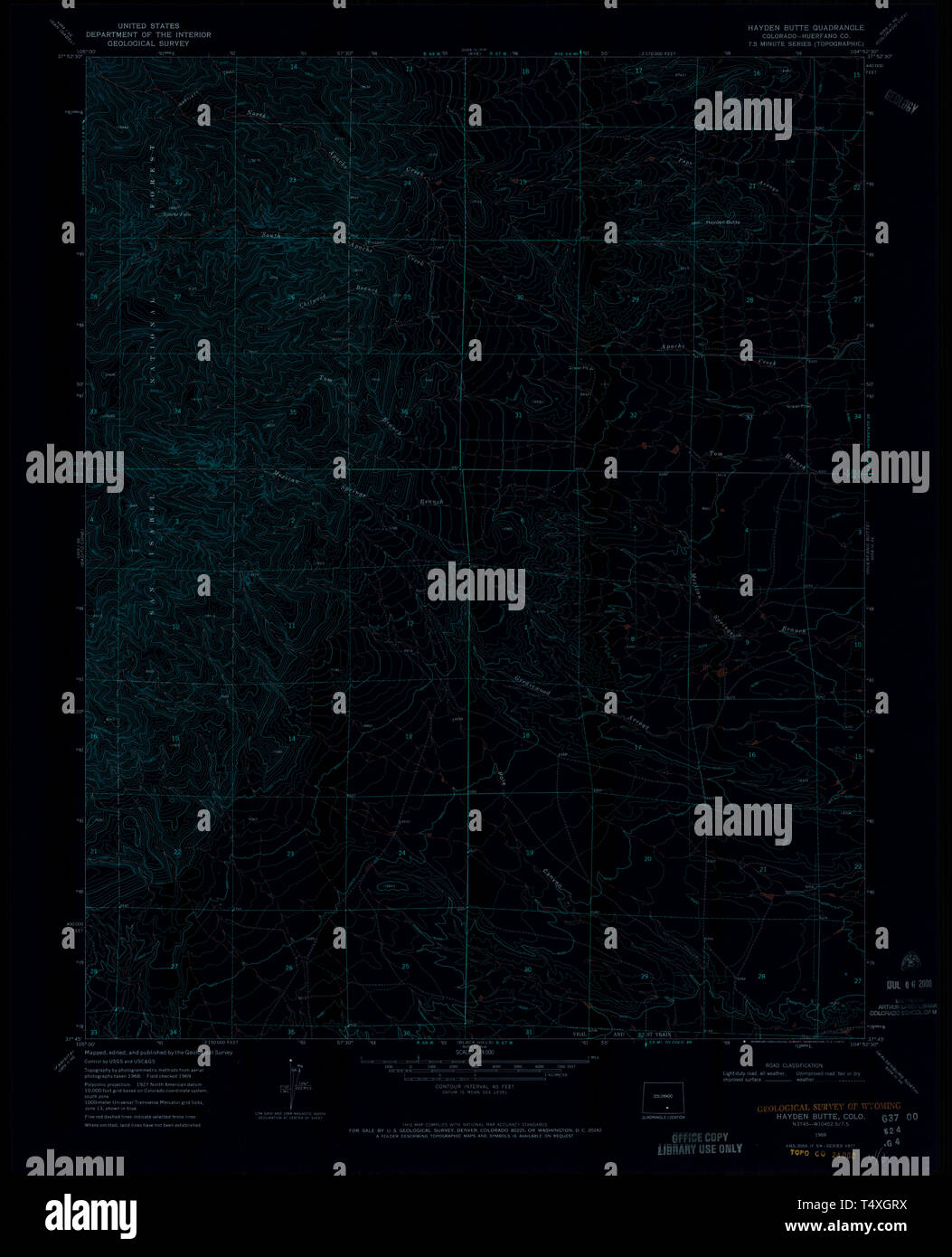 Hayden colorado map hi-res stock photography and images - Alamy