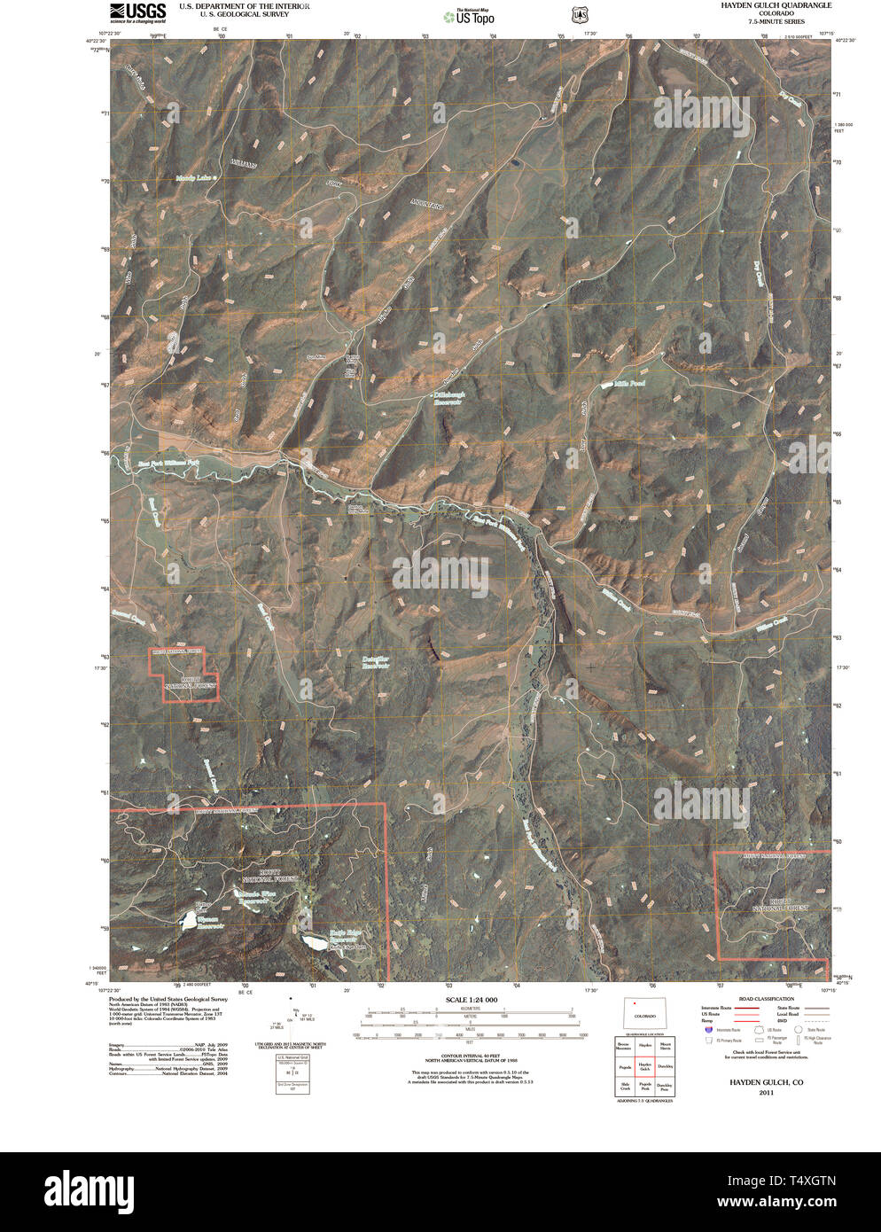 Hayden colorado map hi-res stock photography and images - Alamy