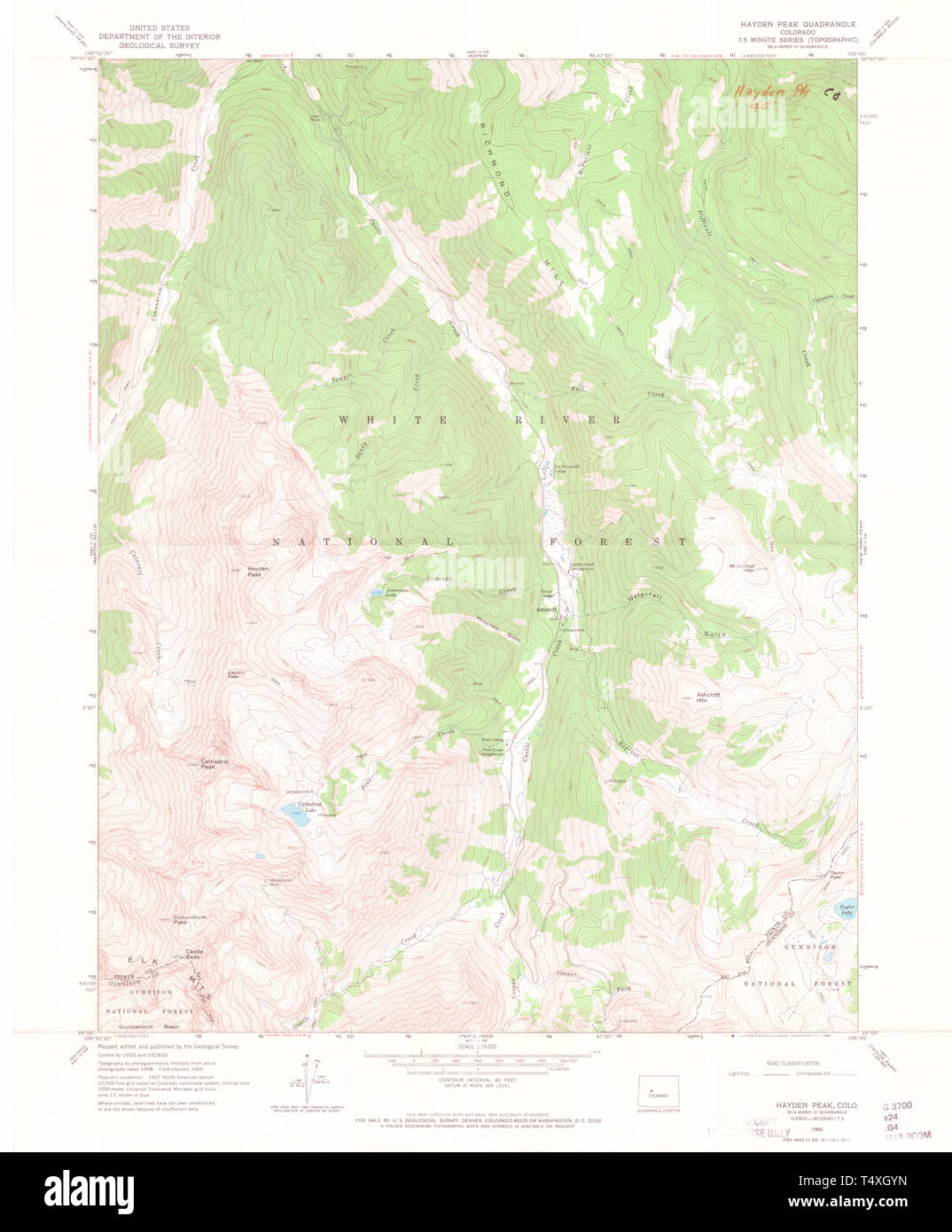 Hayden colorado map hi-res stock photography and images - Alamy