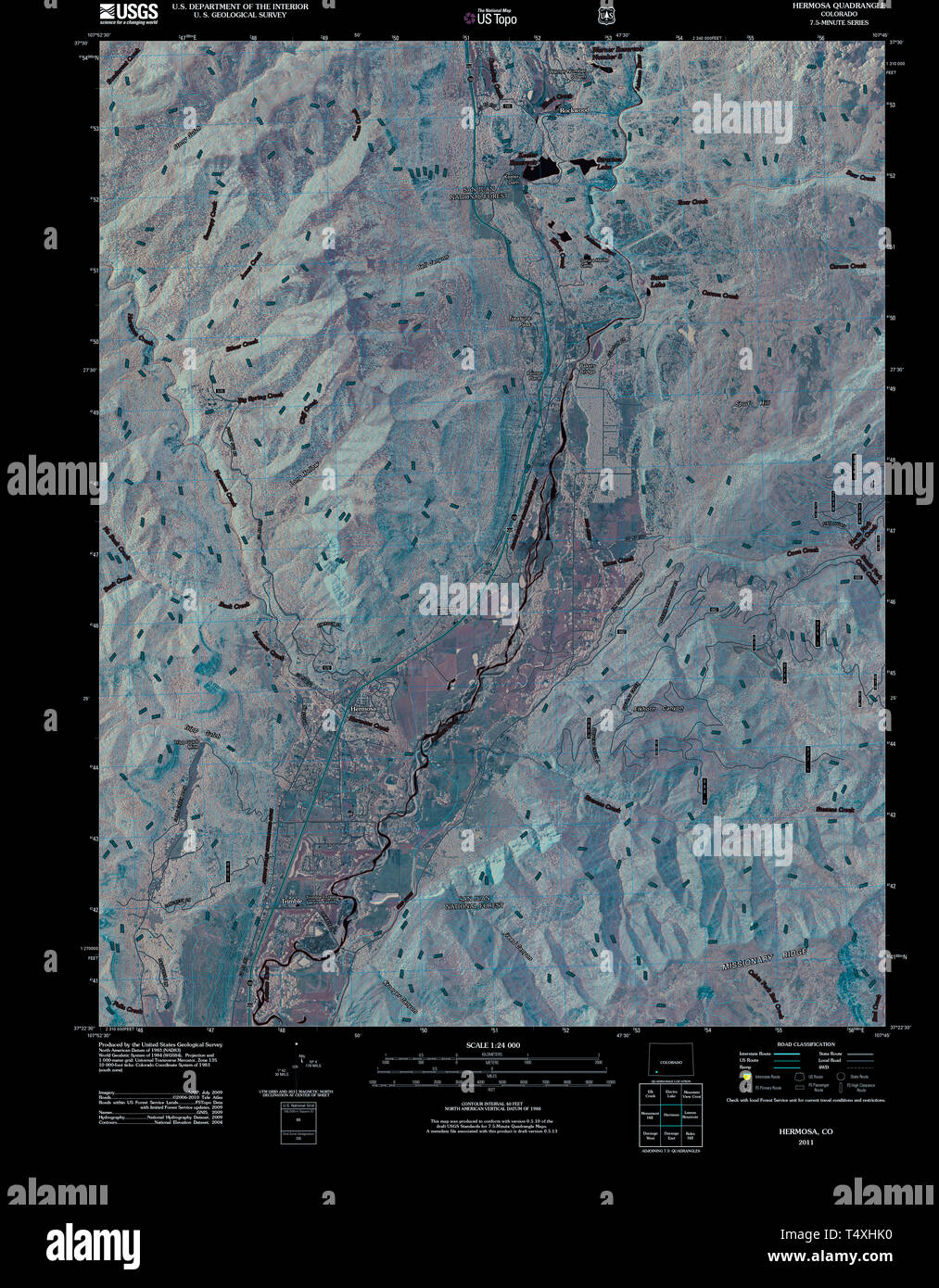 Map of hermosa hi-res stock photography and images - Alamy