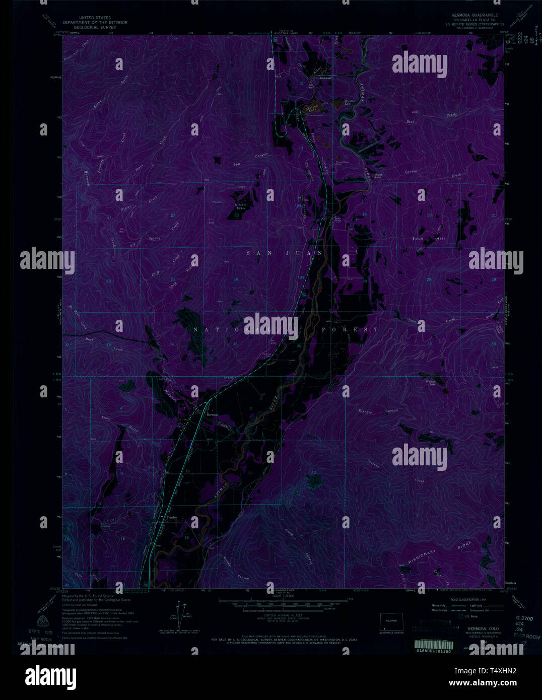 Map of hermosa hi-res stock photography and images - Alamy