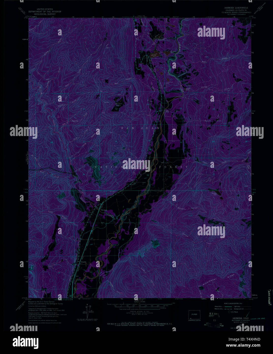 Map of hermosa hi-res stock photography and images - Alamy