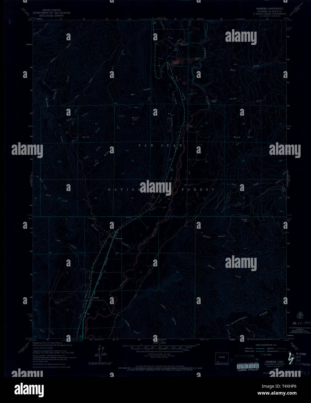 Map of hermosa hi-res stock photography and images - Alamy