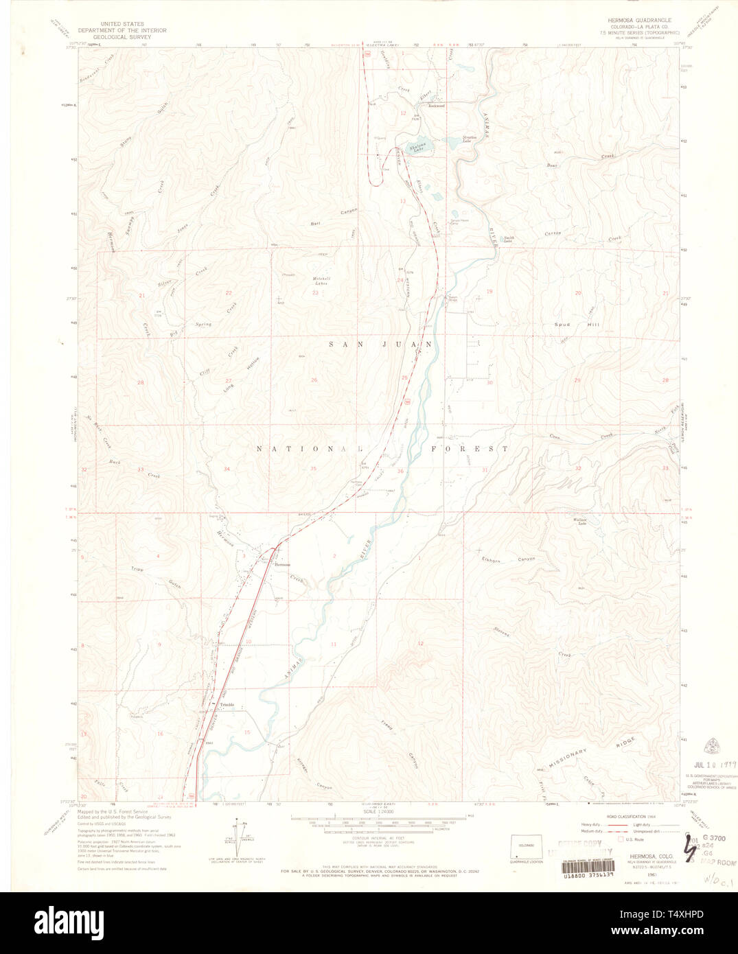 Map of hermosa hi-res stock photography and images - Alamy