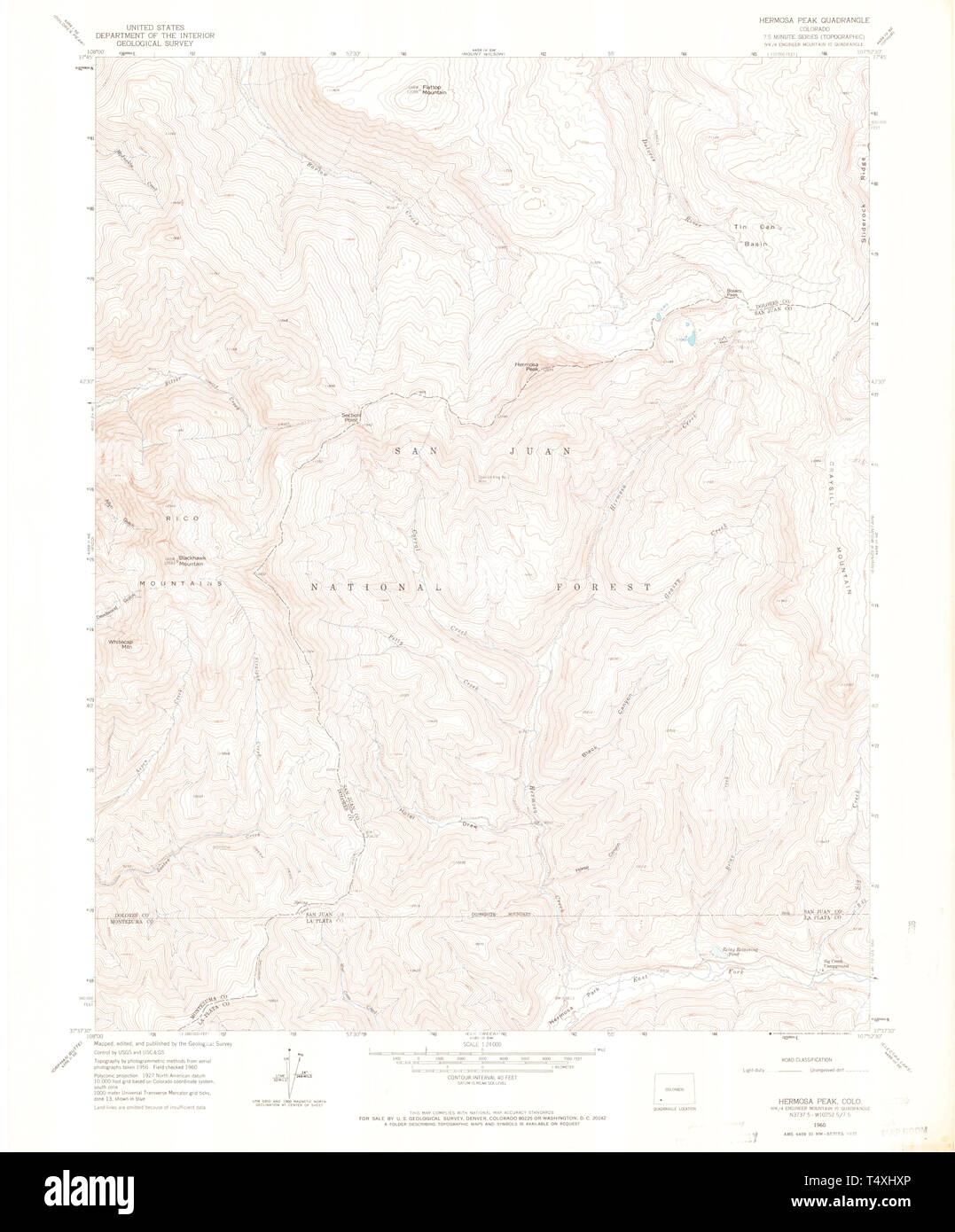 Map of hermosa hi-res stock photography and images - Alamy