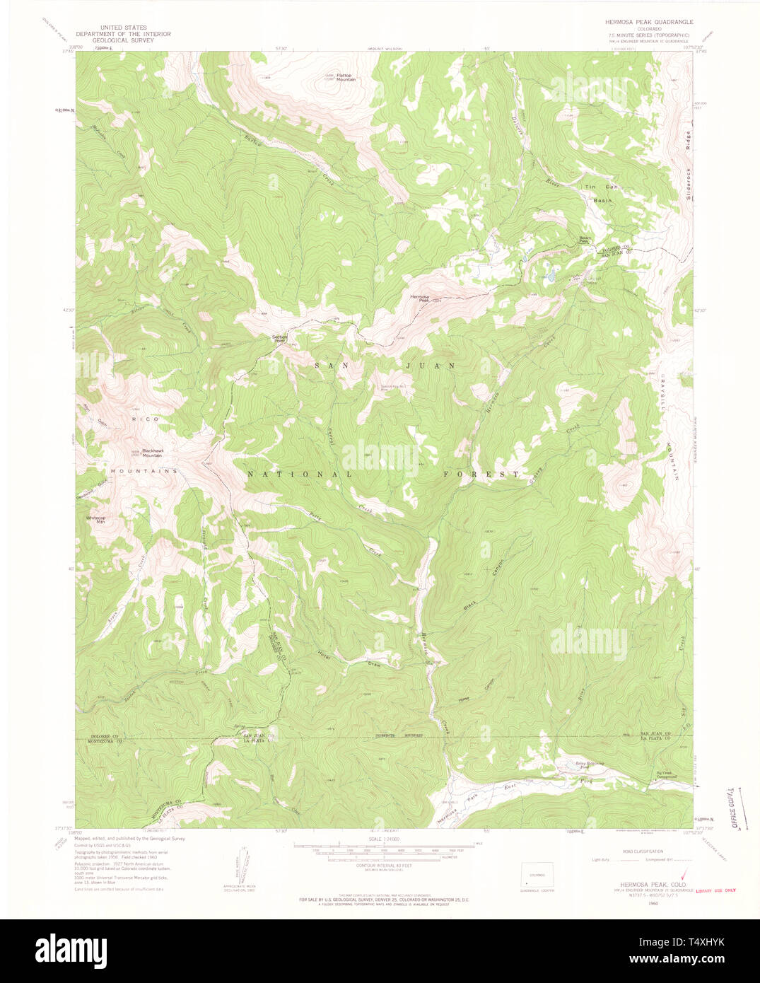 Map of hermosa hi-res stock photography and images - Alamy
