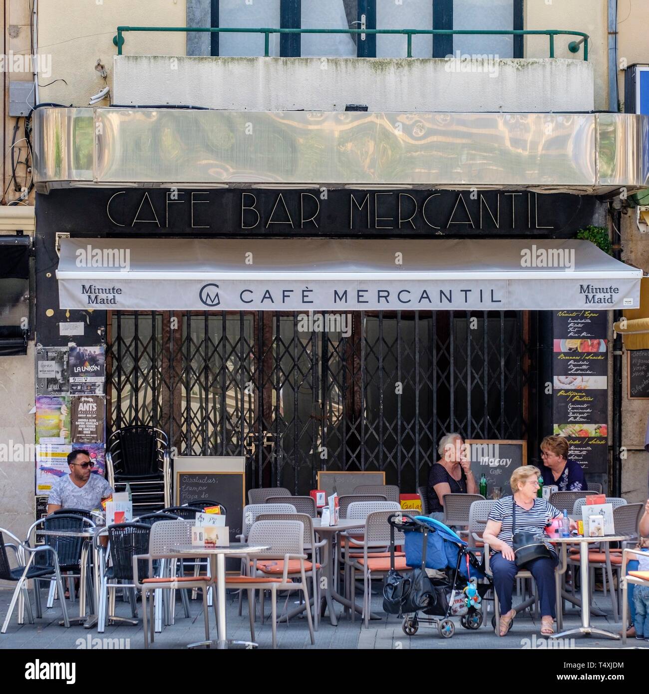 Cafe Mercantil, Inca, Mallorca, balearic islands, Spain Stock Photo - Alamy