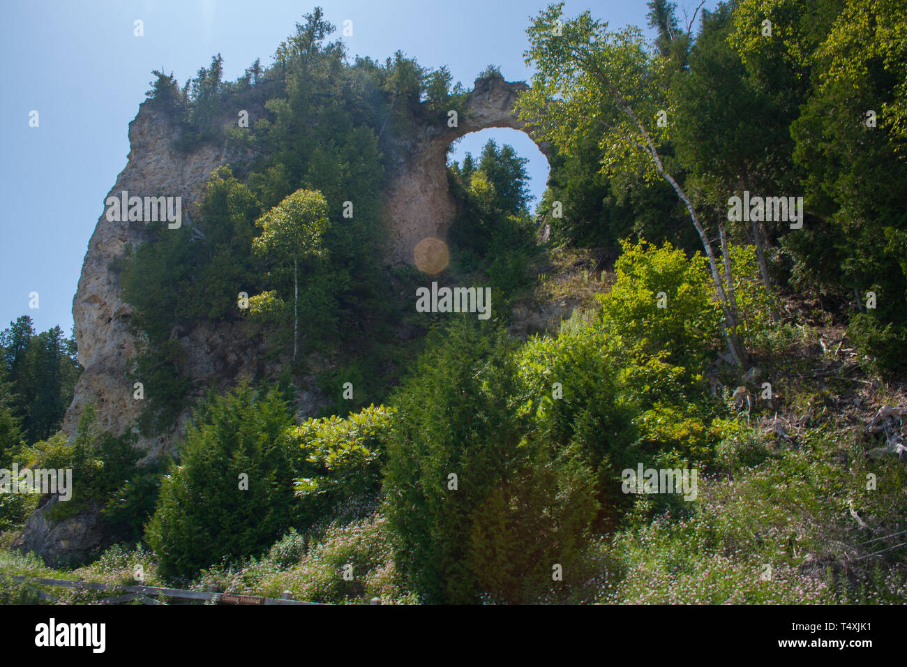 Arch Rock, Mackinac Island, Michigan Stock Photo - Alamy