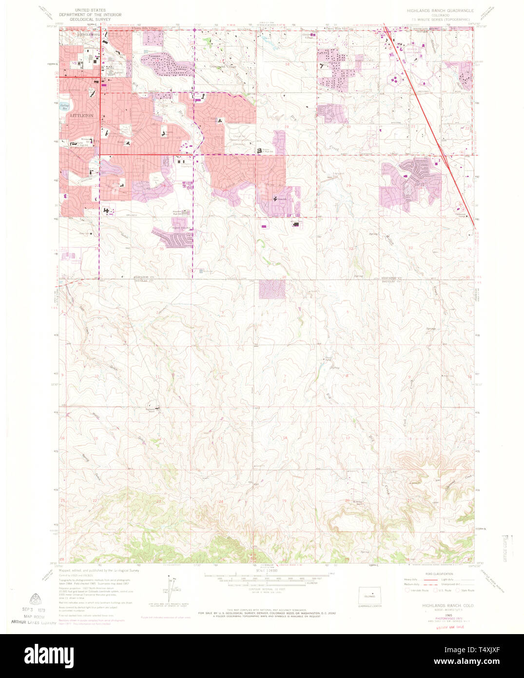 Map of highlands ranch hi-res stock photography and images - Alamy