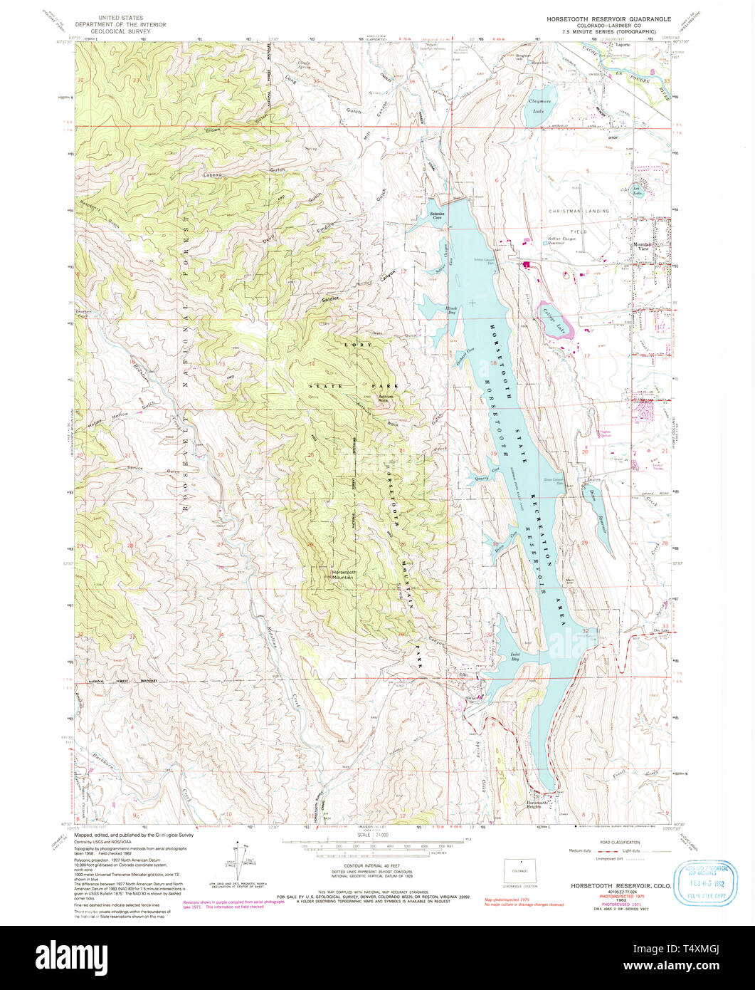 Horsetooth reservoir Cut Out Stock Images & Pictures - Alamy