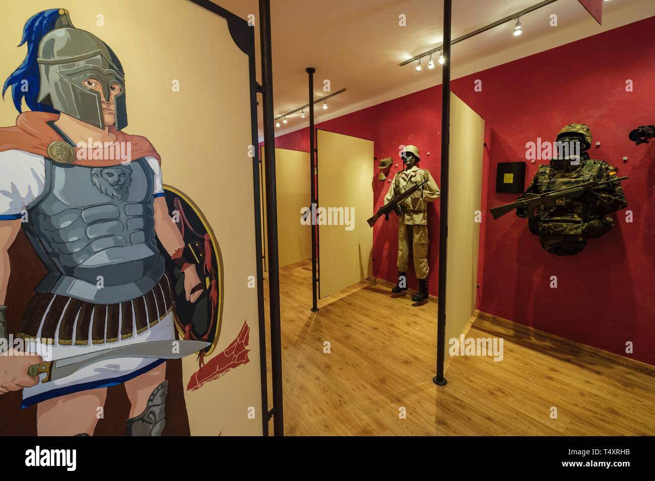 sala siglo XX, Museo Militar de Menorca, antiguo cuartel de Cala Corb ...