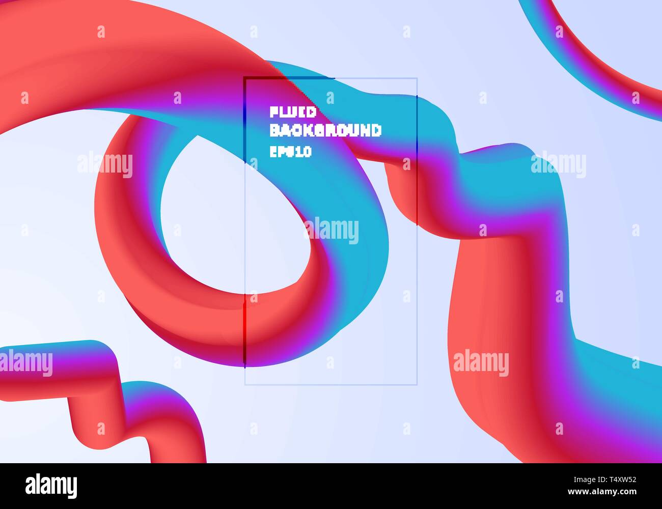 3d twisted liquid shapes Stock Vector Images - Alamy