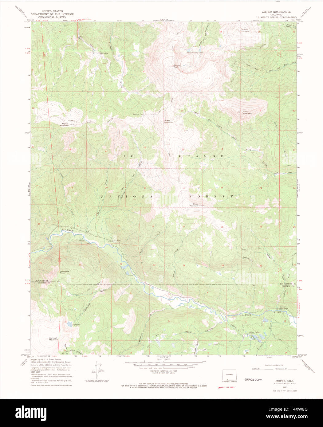 Map of jasper Cut Out Stock Images & Pictures - Alamy