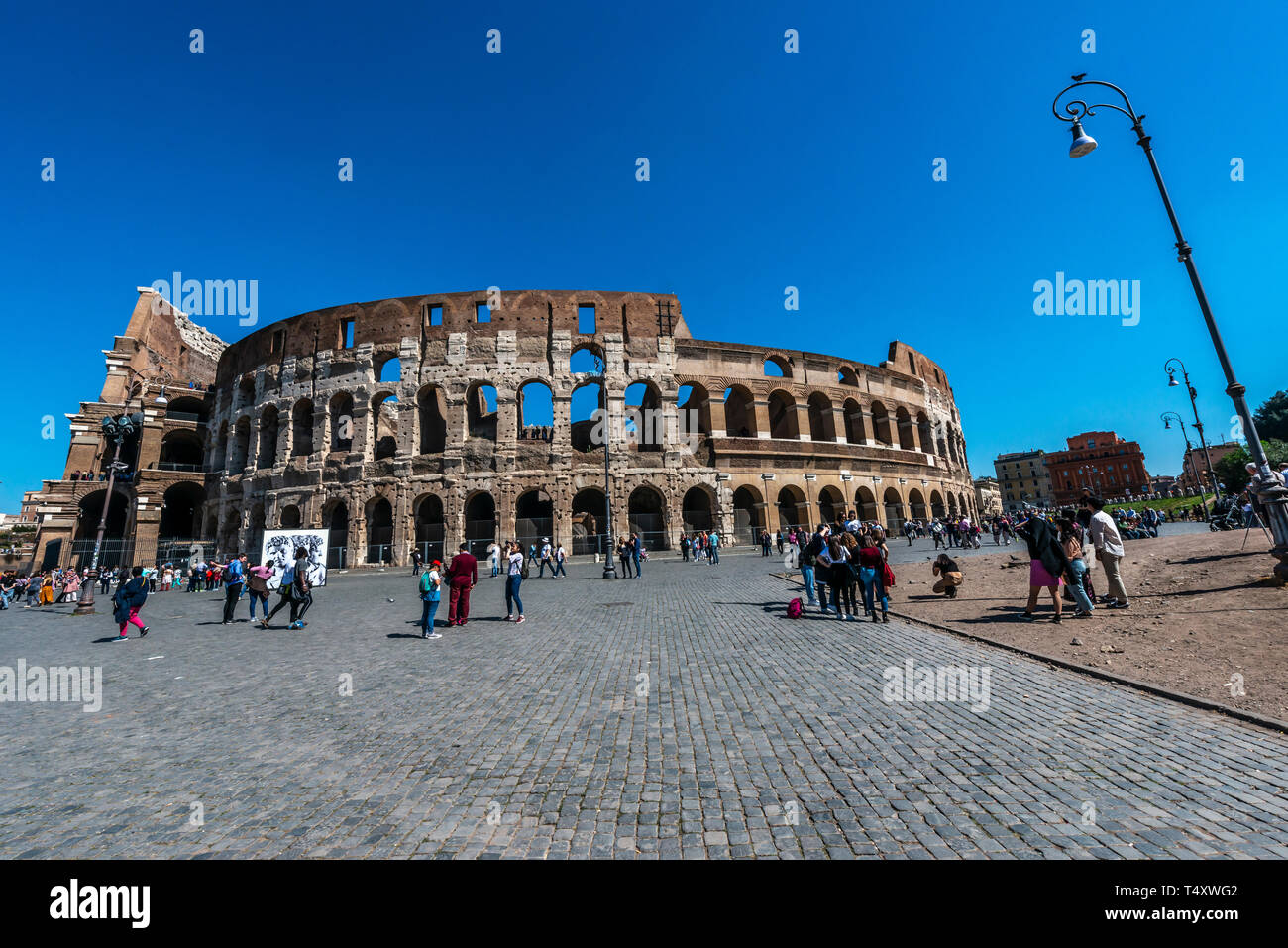 Coliseum trees sky amphitheatre hi-res stock photography and images - Alamy