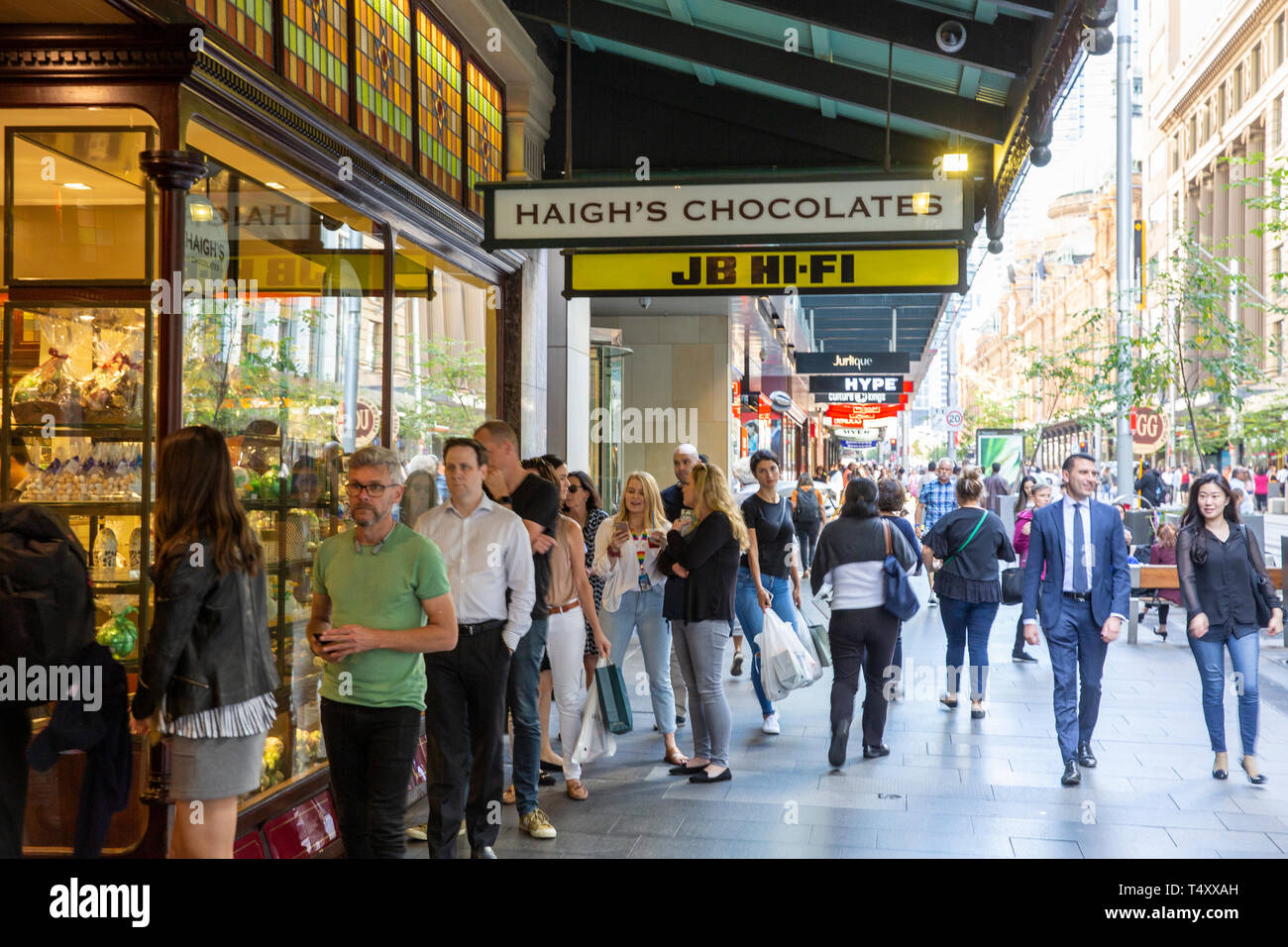 Haigh's chocolate and confectionary store at the Strand Arcade in ...