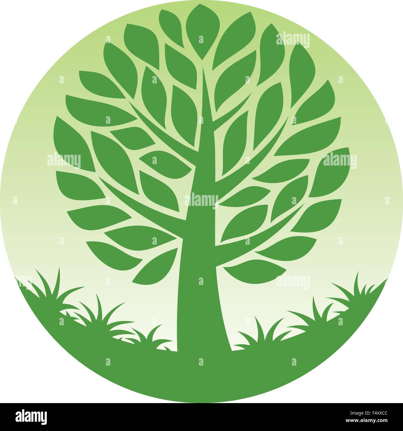 Circular Tree Of Life Silhouette