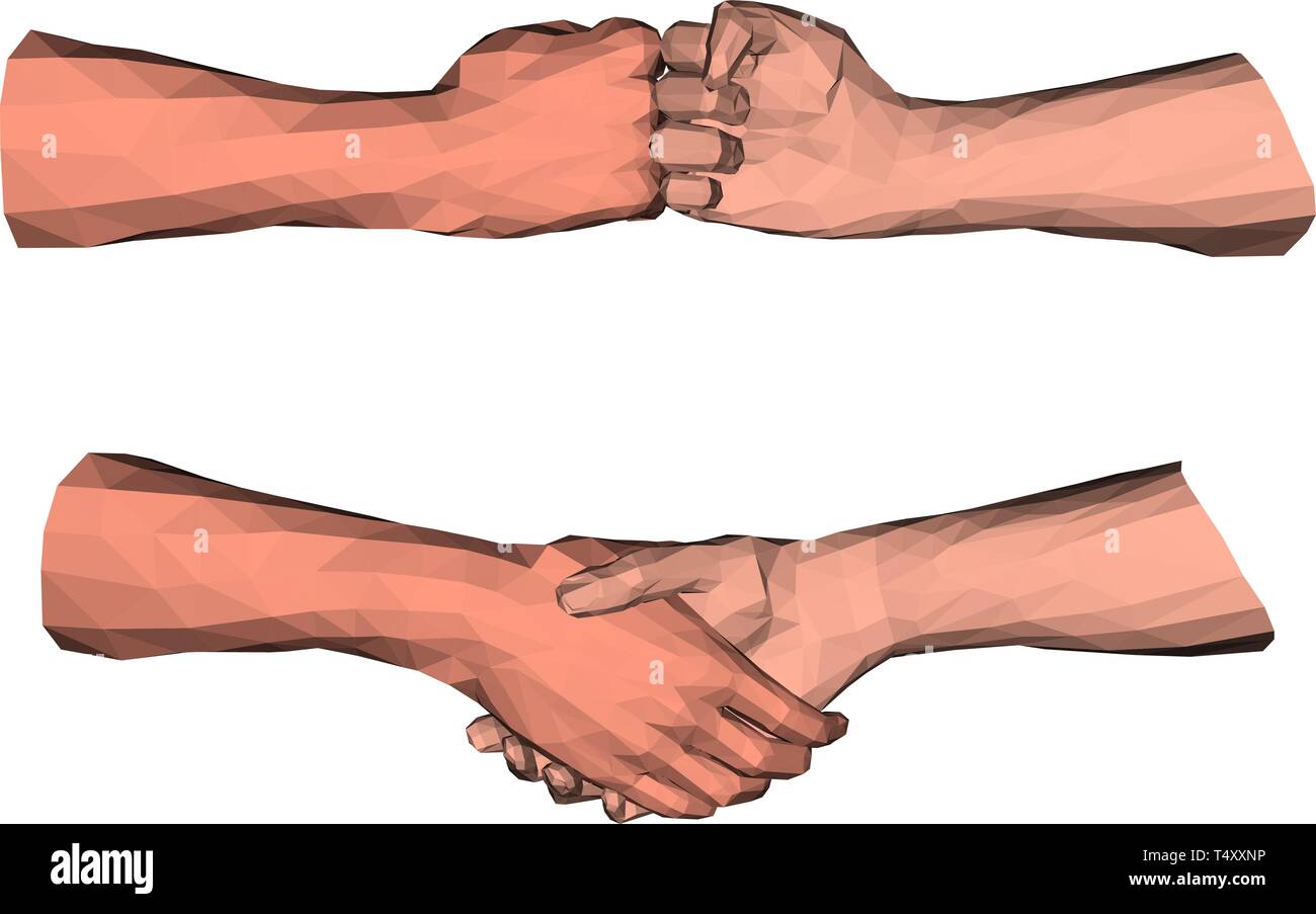 Handclasp vector vectors hi-res stock photography and images - Alamy