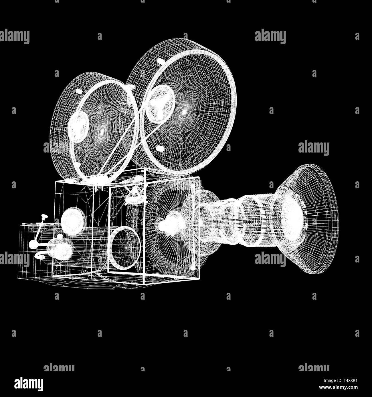 Old camera. 3d render Stock Photo - Alamy