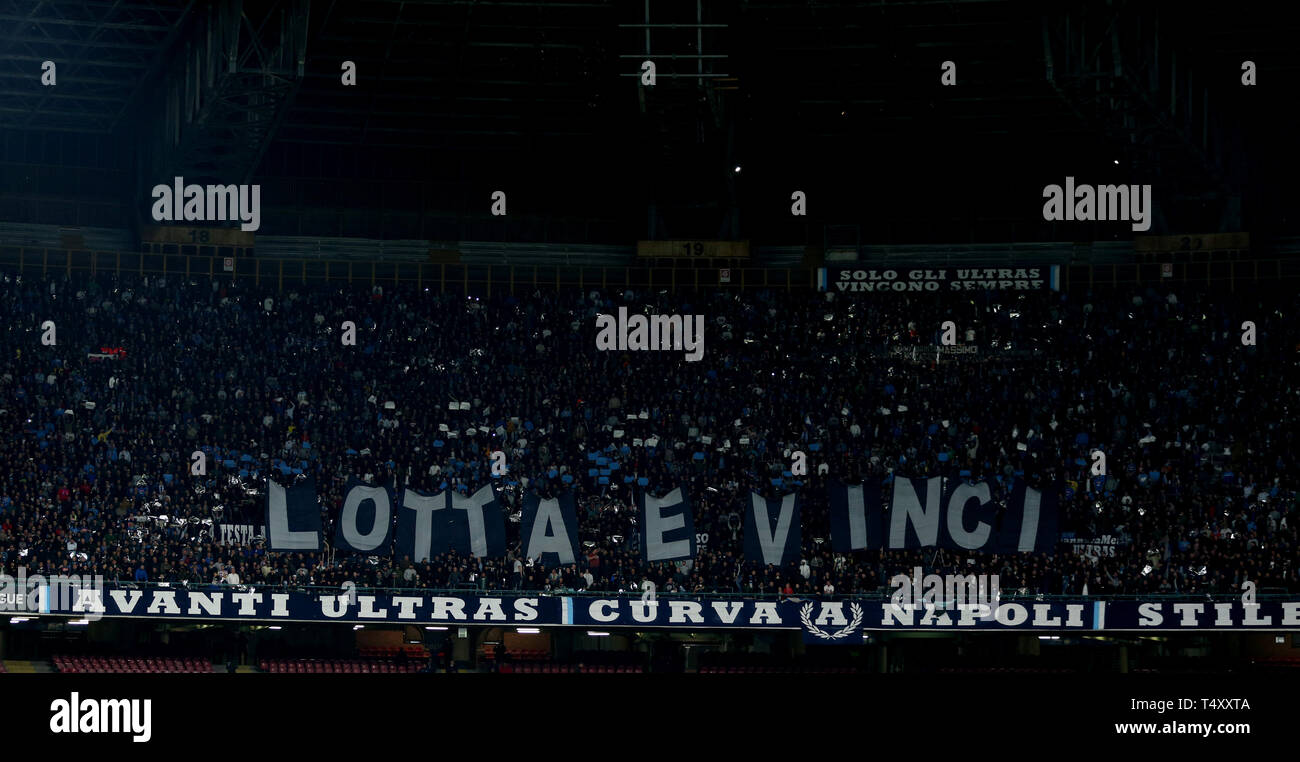 Napoli fans in stands hi-res stock photography and images - Alamy