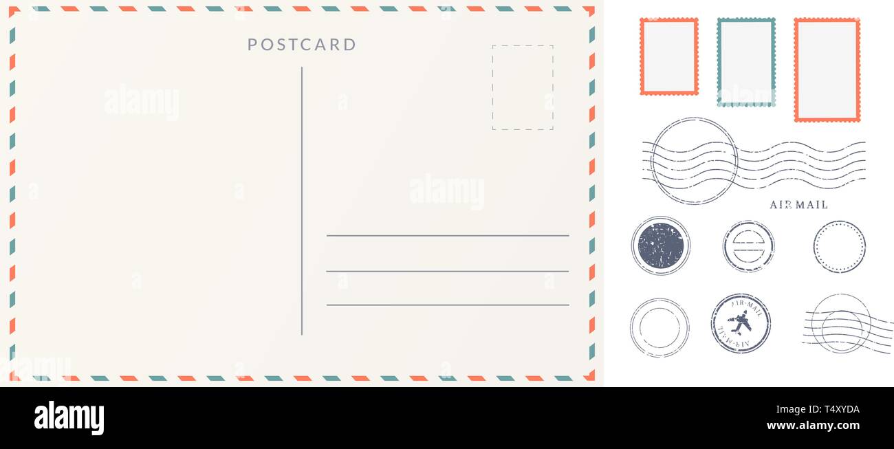 Travel Back Of Postcard