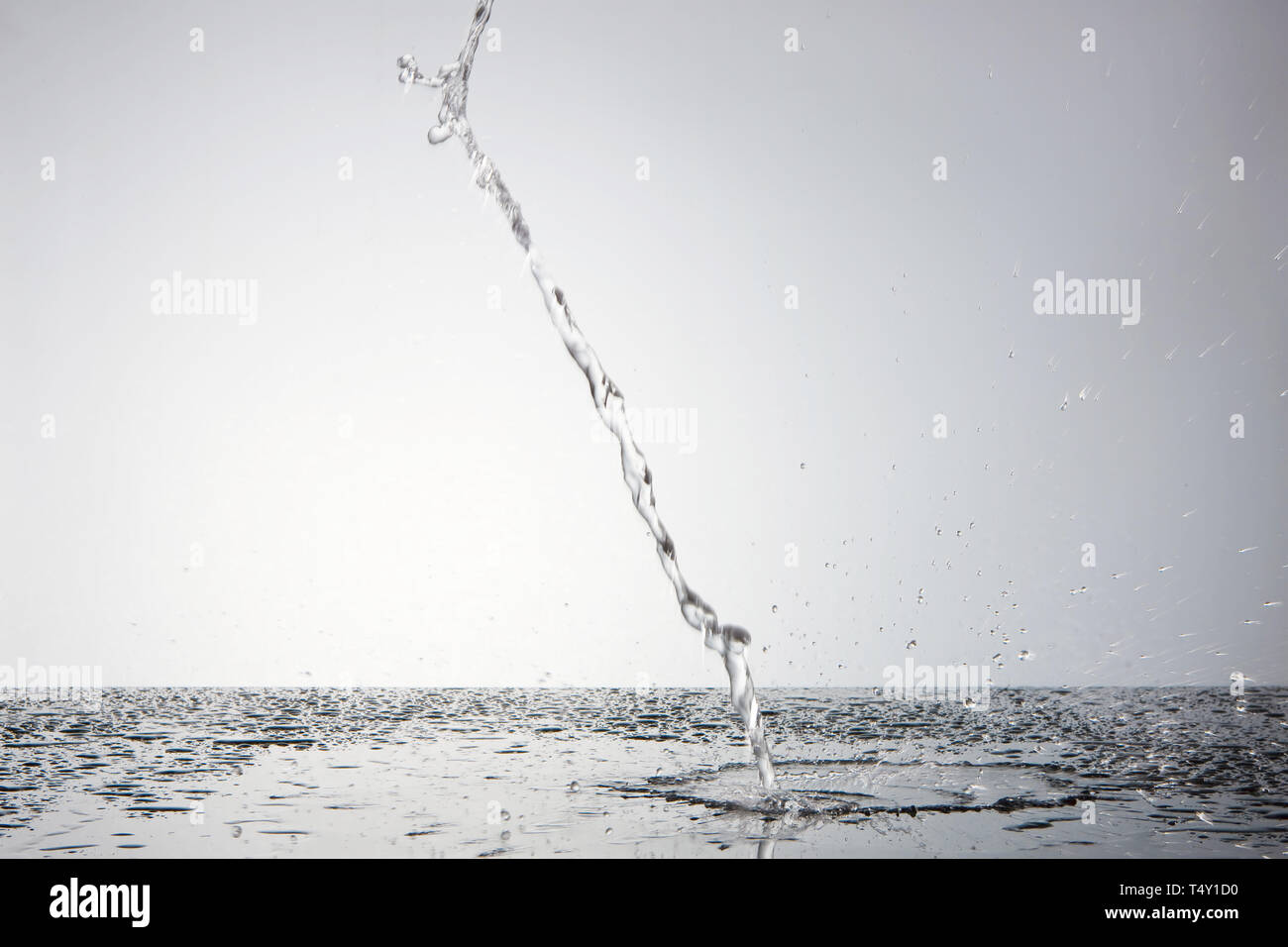 water splash. pouring liquid Stock Photo - Alamy
