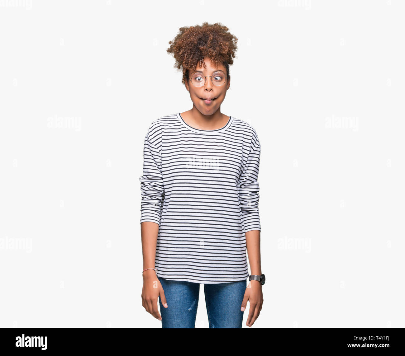 Young mad people making Cut Out Stock Images & Pictures - Alamy