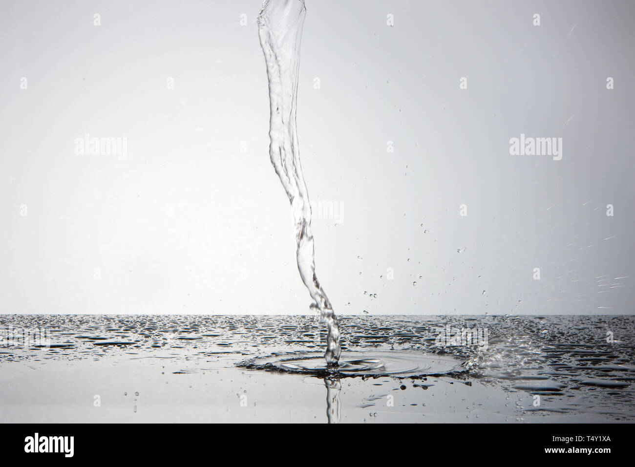 water splash. pouring liquid Stock Photo - Alamy