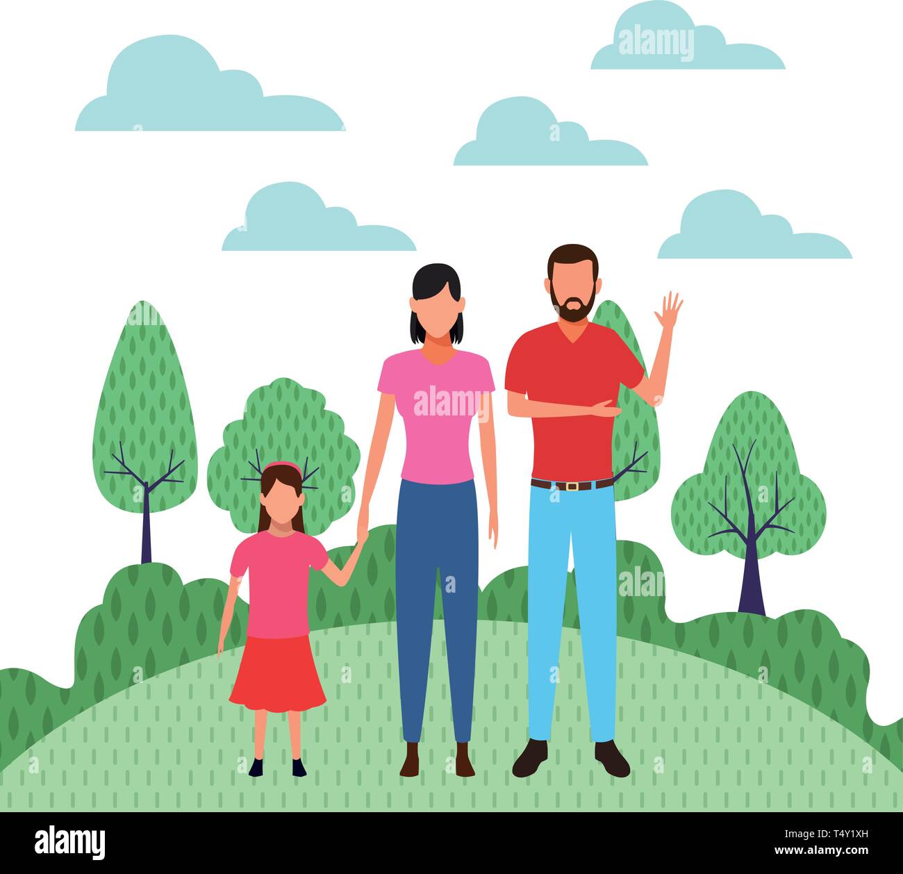 family avatar cartoon character Stock Vector Image & Art - Alamy