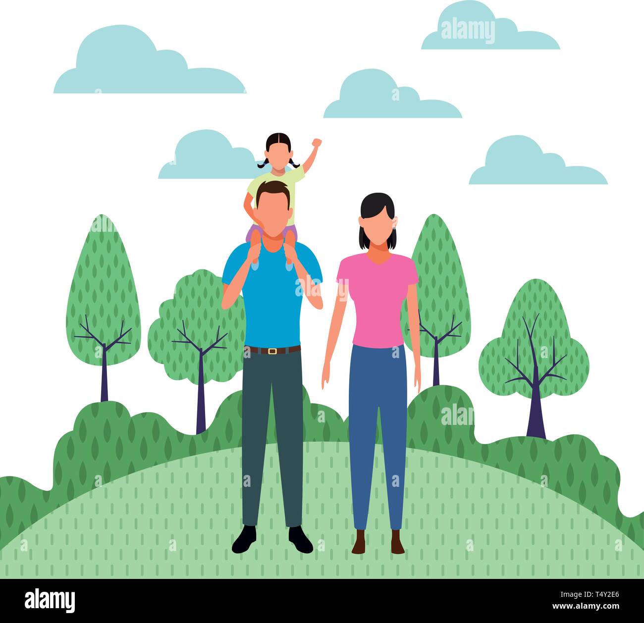 family avatar cartoon character Stock Vector Image & Art - Alamy