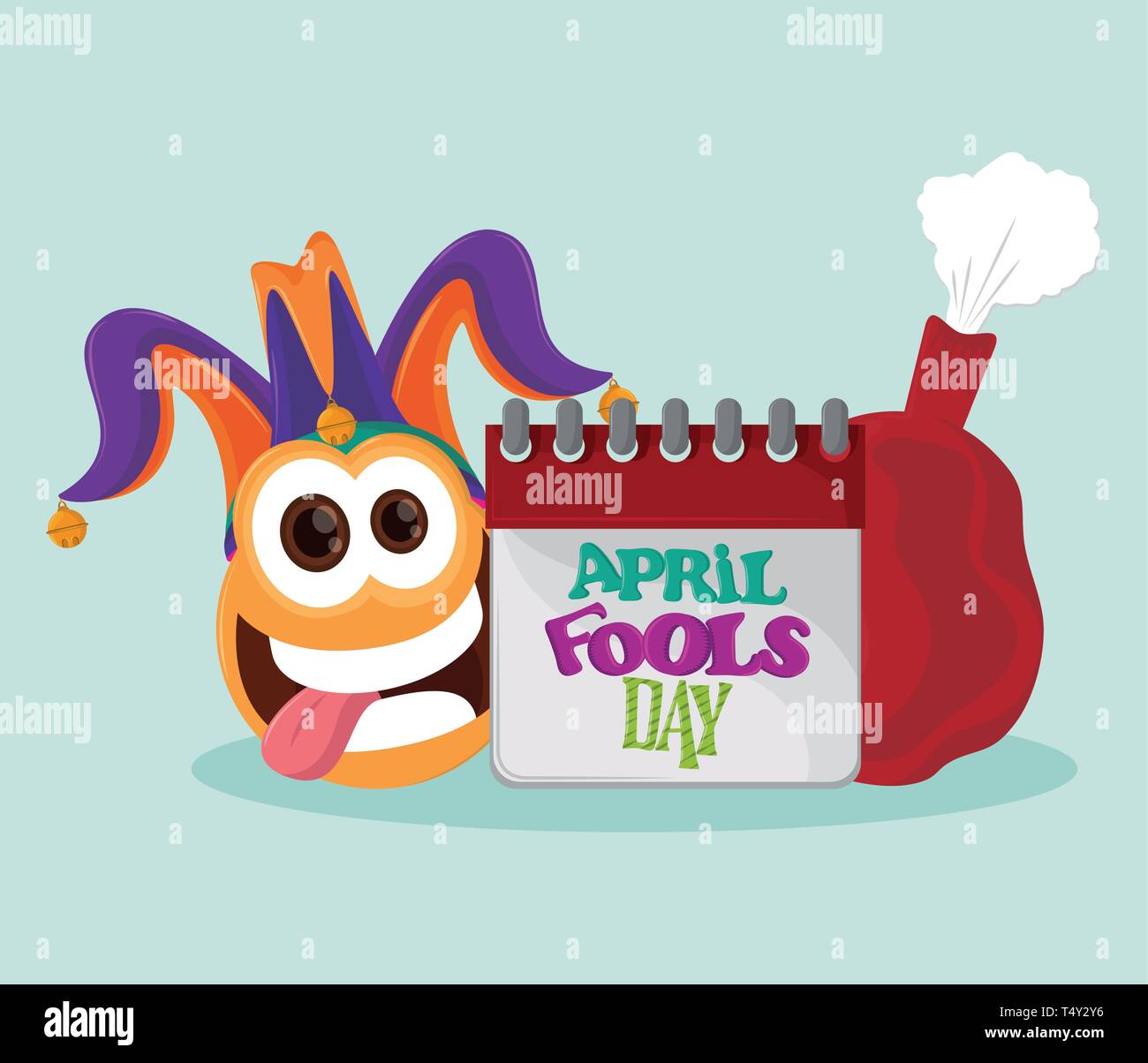 April fools day cartoons hi-res stock photography and images - Alamy
