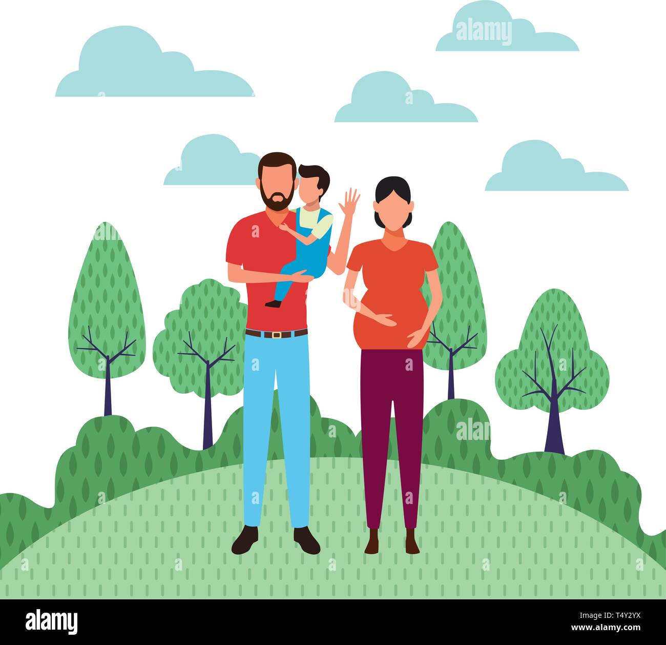 family avatar cartoon character Stock Vector Image & Art - Alamy