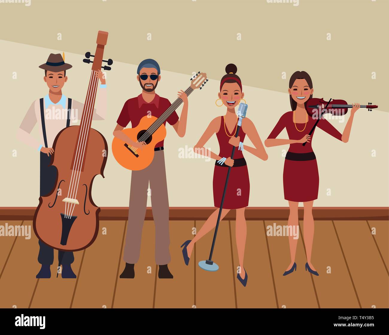 Avatar band Stock Vector Images - Alamy