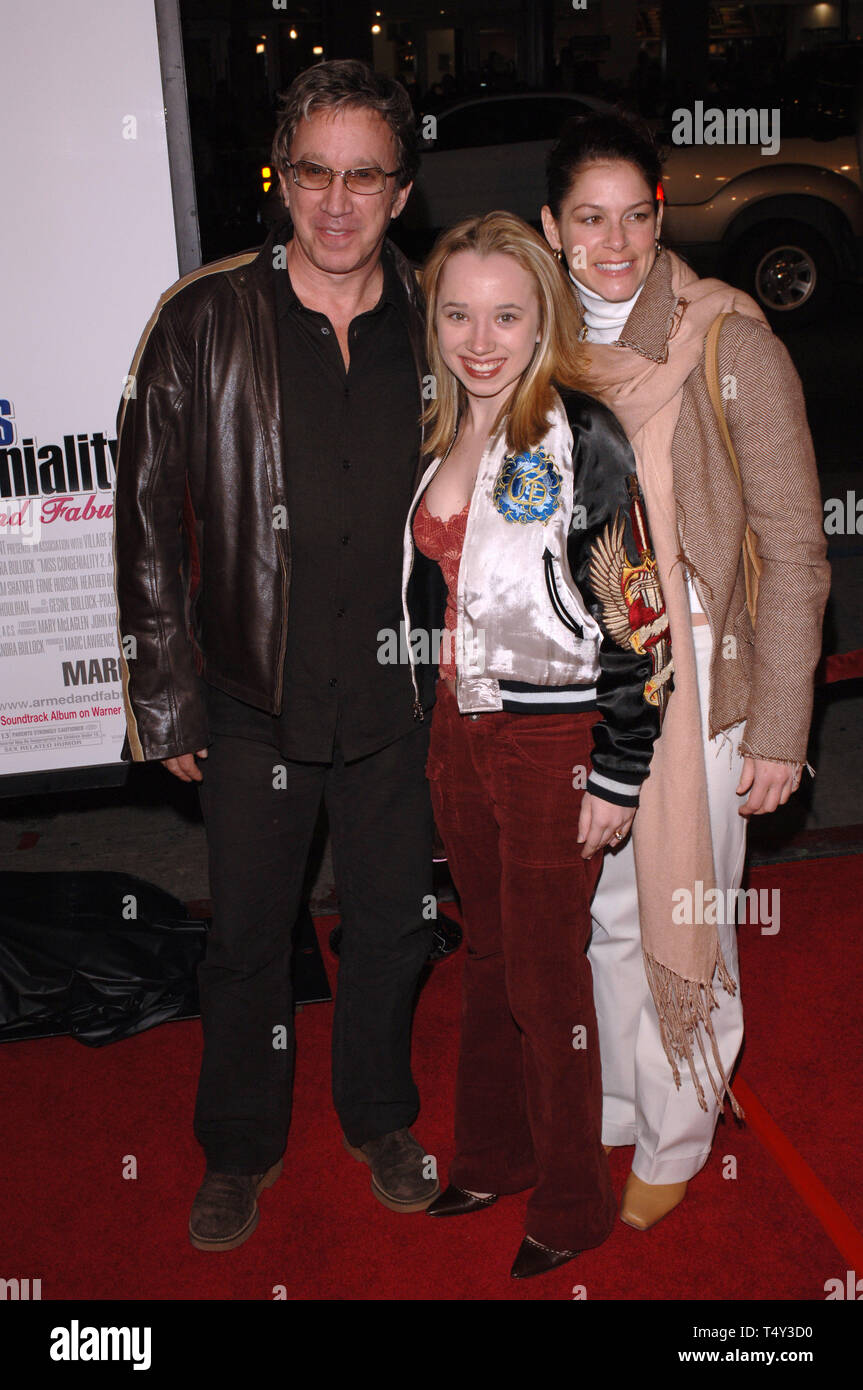 LOS ANGELES, CA. March 23, 2005: Actor TIM ALLEN & family at the US ...