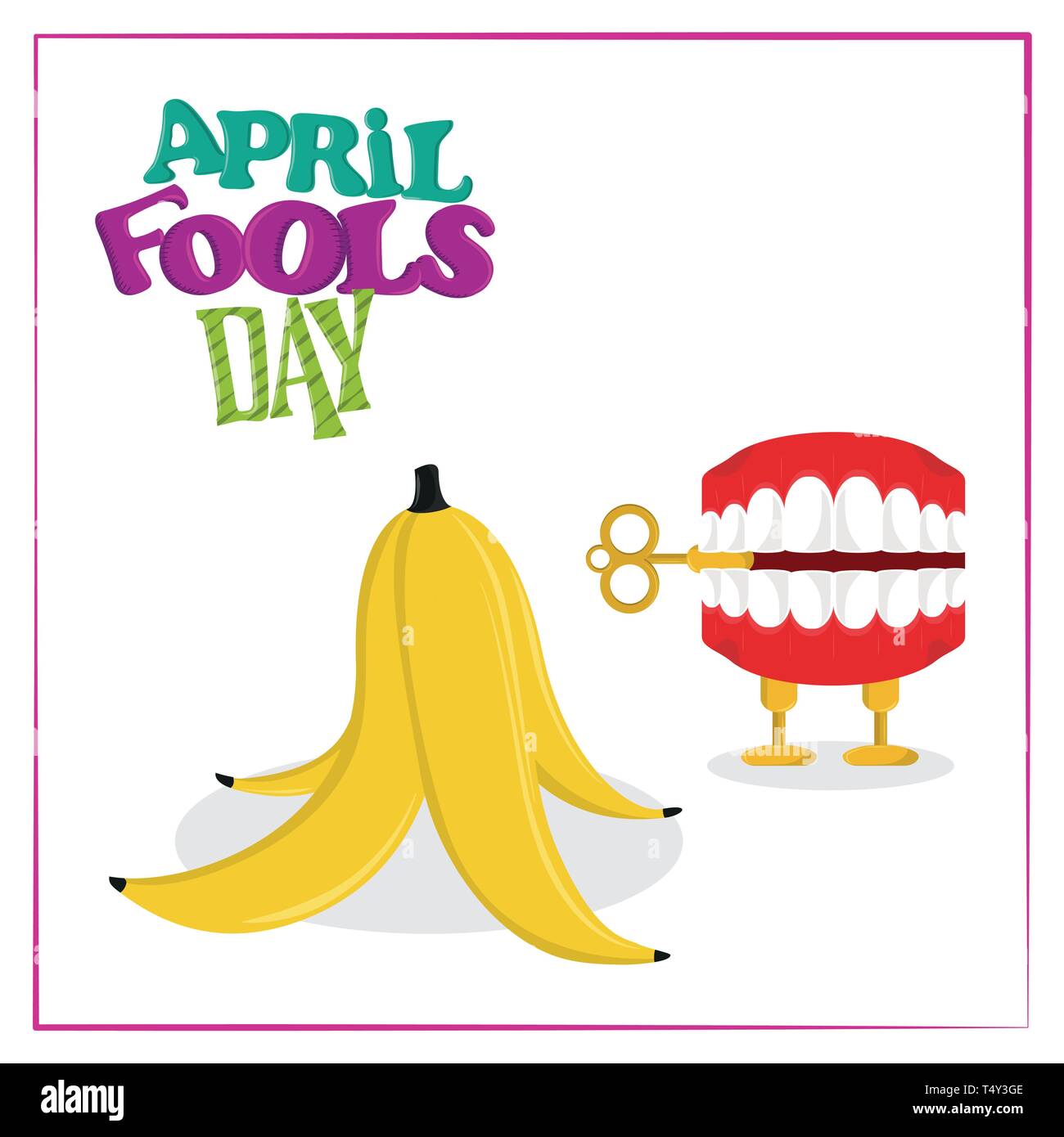 April fools day card Stock Vector Image & Art - Alamy