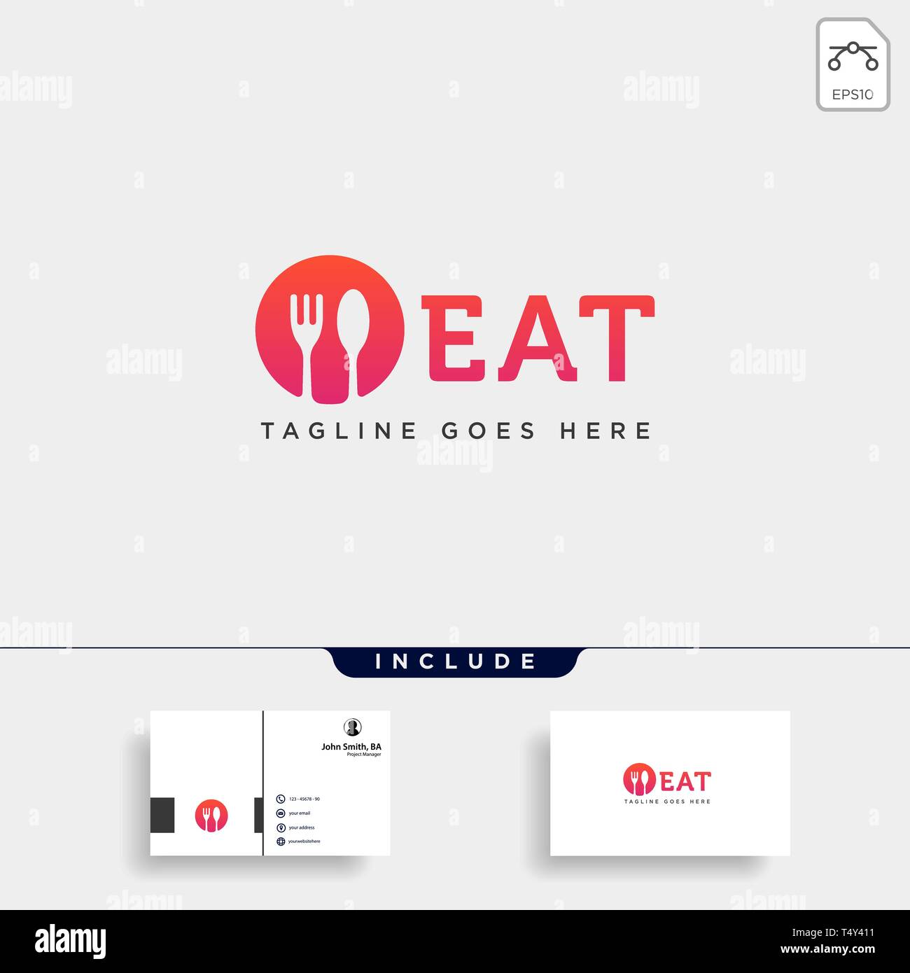 food equipment spoon fork logo template vector illustration icon ...