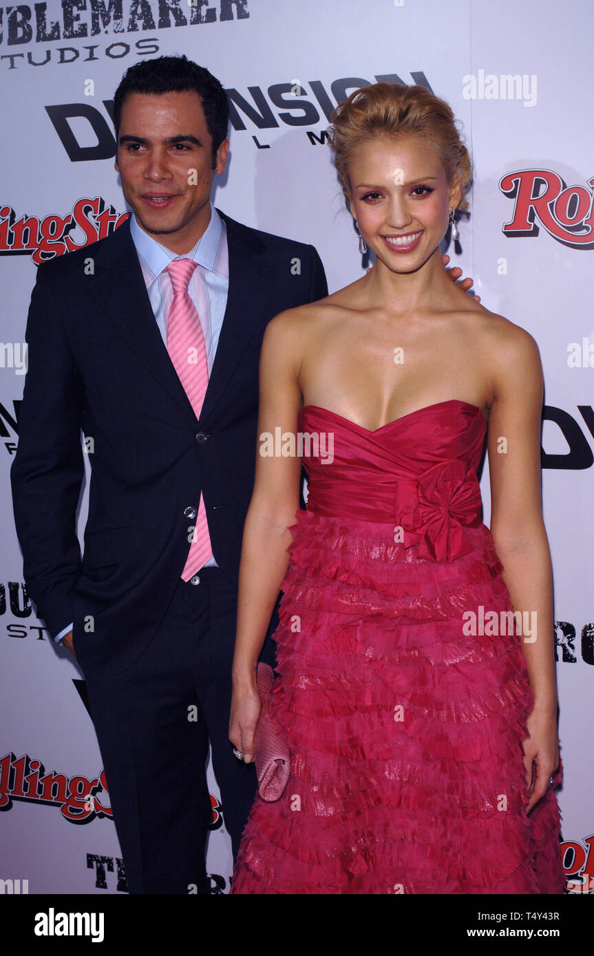 LOS ANGELES, CA. March 28, 2005: Actress JESSICA ALBA & boyfriend at ...