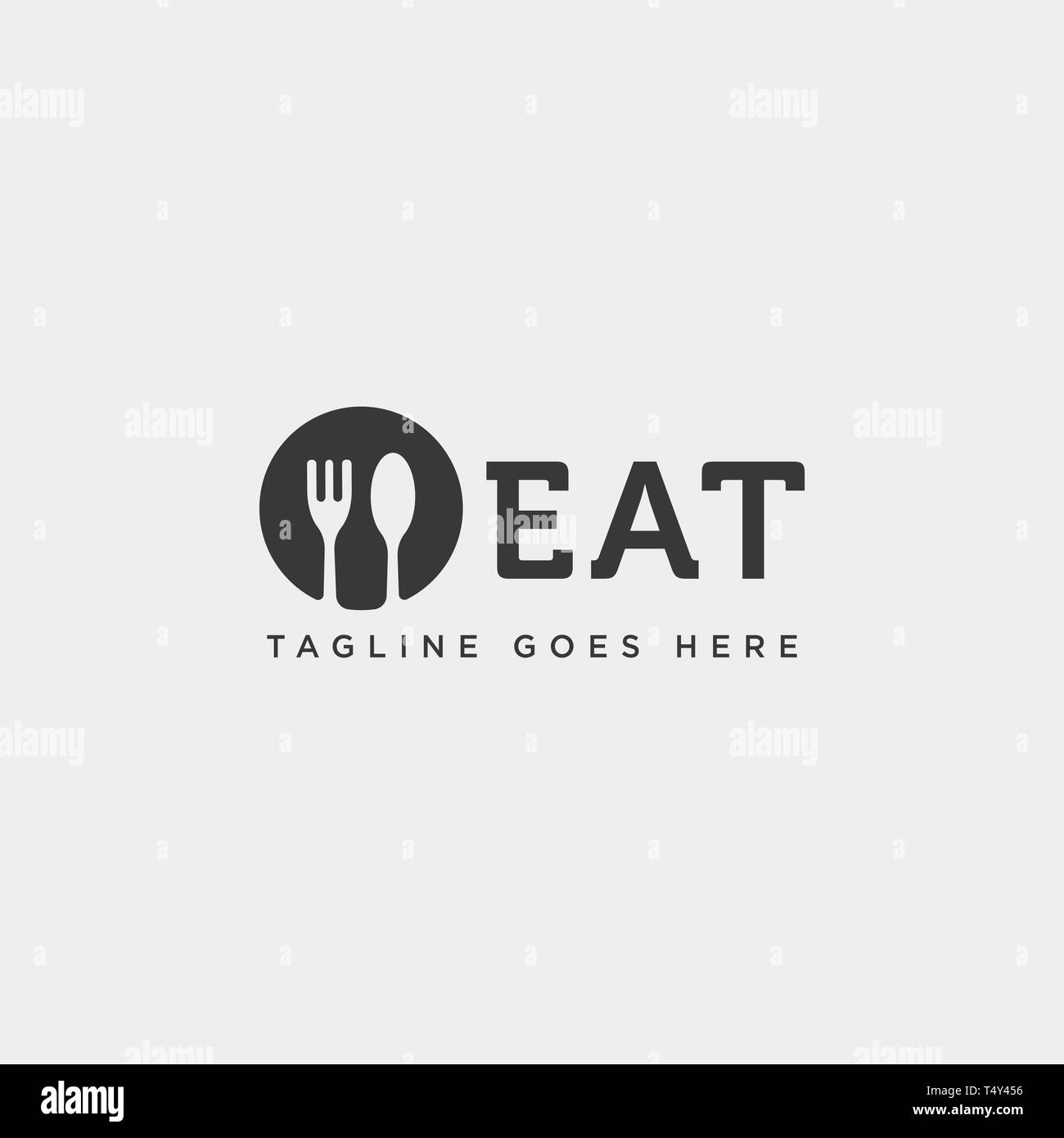 food equipment spoon fork logo template vector illustration icon ...