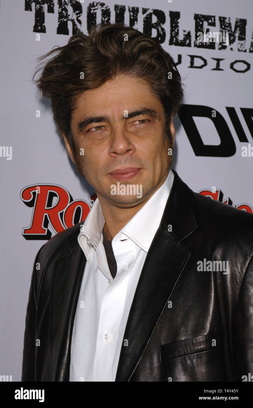 LOS ANGELES, CA. March 28, 2005: Actor BENICIO DEL TORO at the Los ...