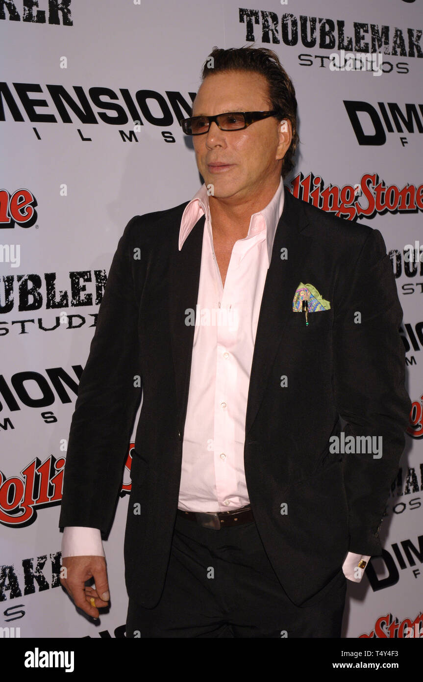 LOS ANGELES, CA. March 28, 2005: Actor MICKEY ROURKE at the Los Angeles ...